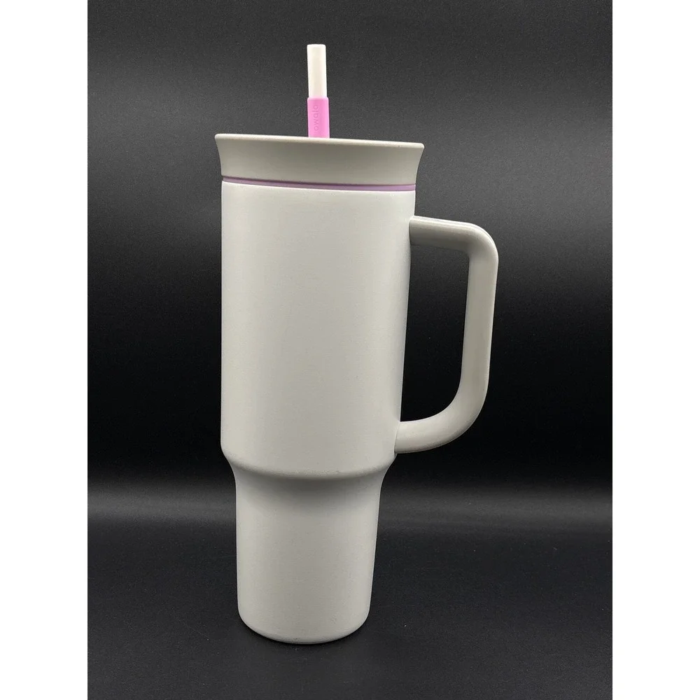 owala | Dining | Owala 4oz Tumbler White Gray Purple Insulated ...